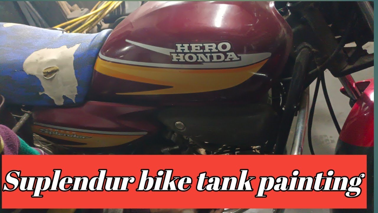 How to Splendor Bike Tank Full Painting.#sajirul bike mechanic. - YouTube