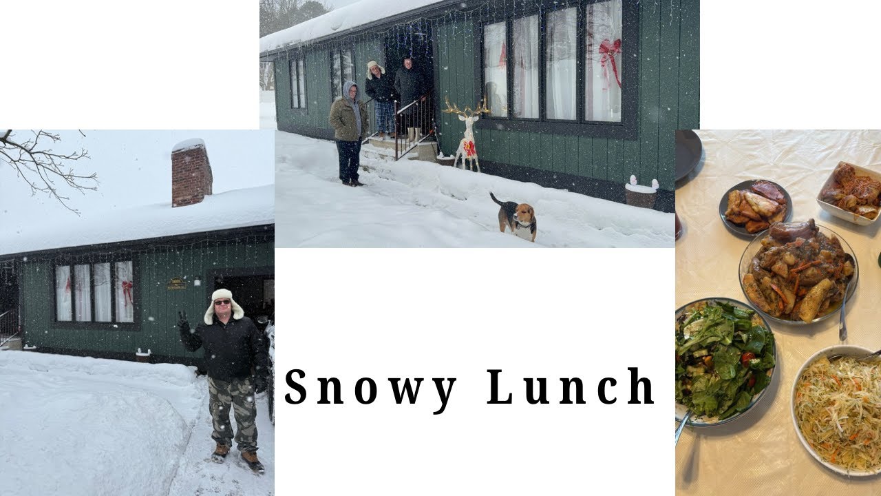Snowy Lunch. Снежный обед. January 3rd, 2025 - YouTube