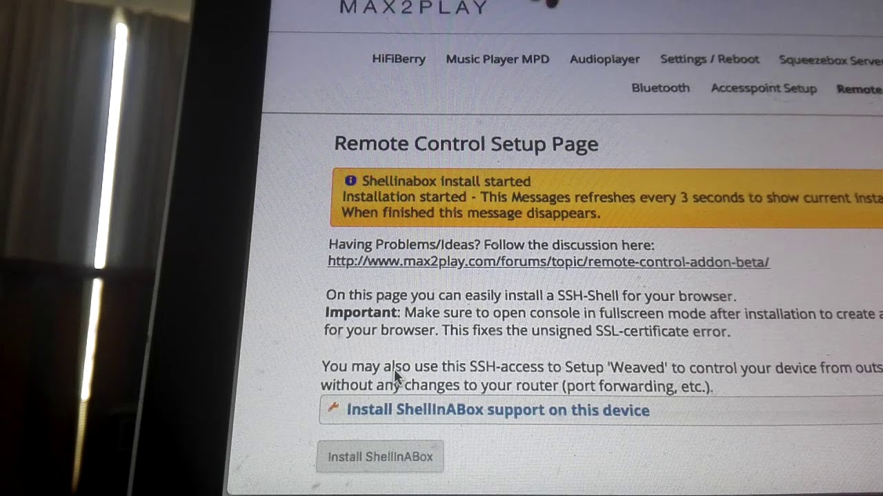 Max2Play Remote Control - YouTube