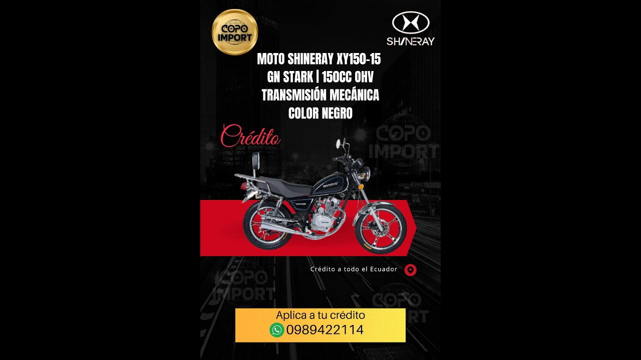 Moto Shineray XY150-15 GN Stark | 150cc OHV Transmisión Mecánica Color ...