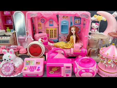21 Minutes Satisfying with Unboxing Barbie Princess Pink Kitchen,Rock Bed Play Set Review Toys｜ASMR