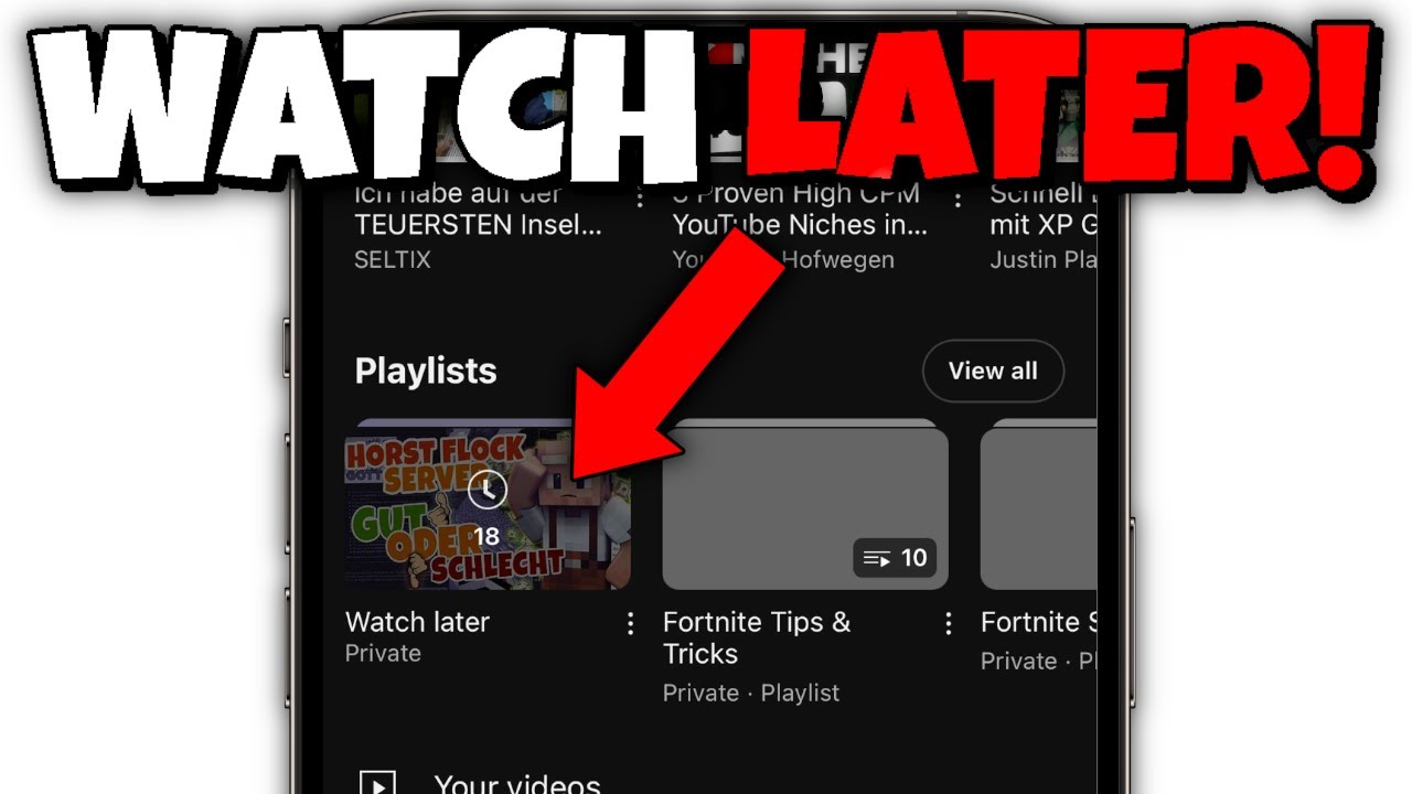 How To Find Watch Later Playlist On YouTube - Full Guide - YouTube