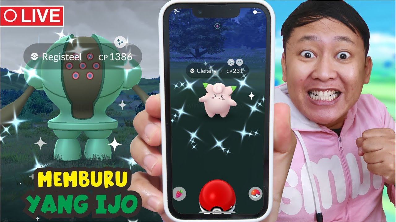 MEMBURU POKEMON YANG MENYALA ADA IJO-IJO NYA ! - YouTube