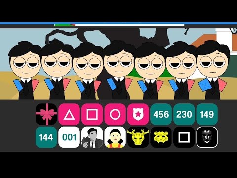 Sprunki Squid game test All Characters Normal VS Horror mod - YouTube