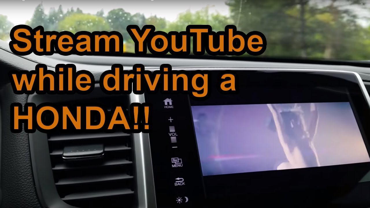 How to stream YouTube while driving a Honda Pilot, Odyssey, Accord ...
