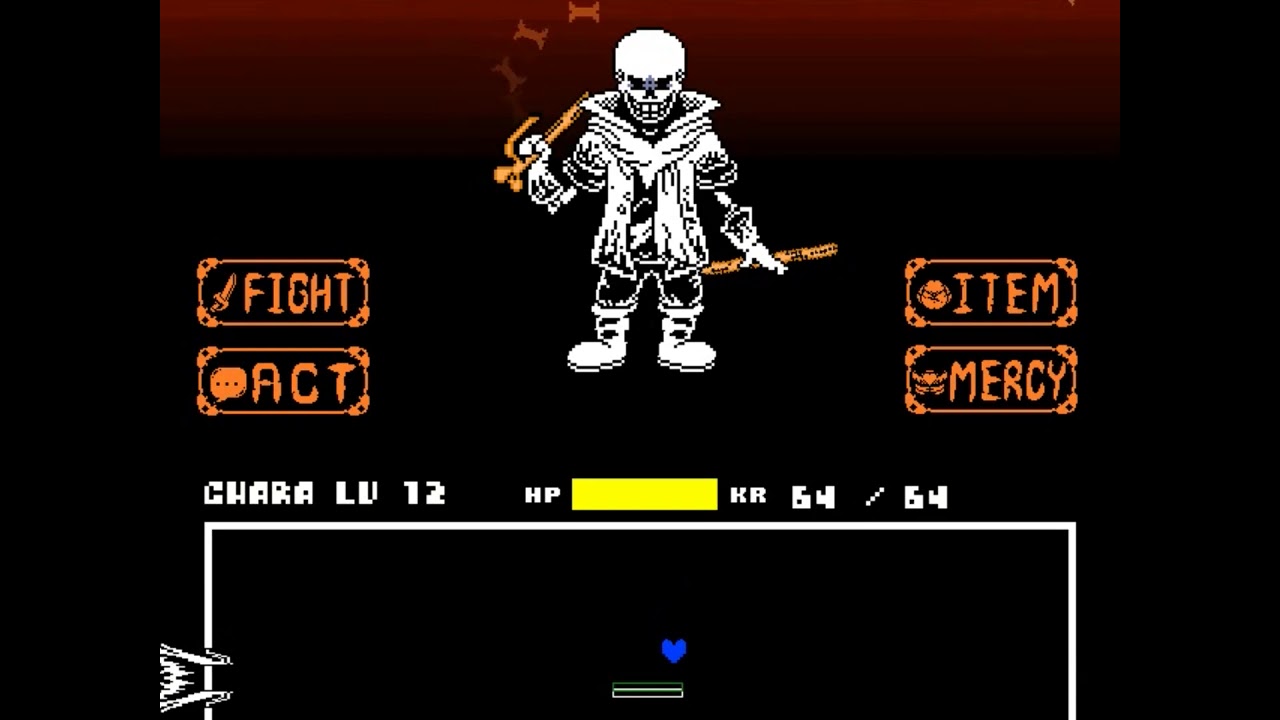 (update?) Dustbelief papyrus fight no heal phase 2 complete! - YouTube