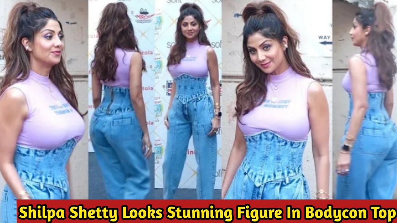 Shilpa Shetty Hot Bodycon Top | Shilpa Shetty Hot Dress | Mumbai Celeb ...