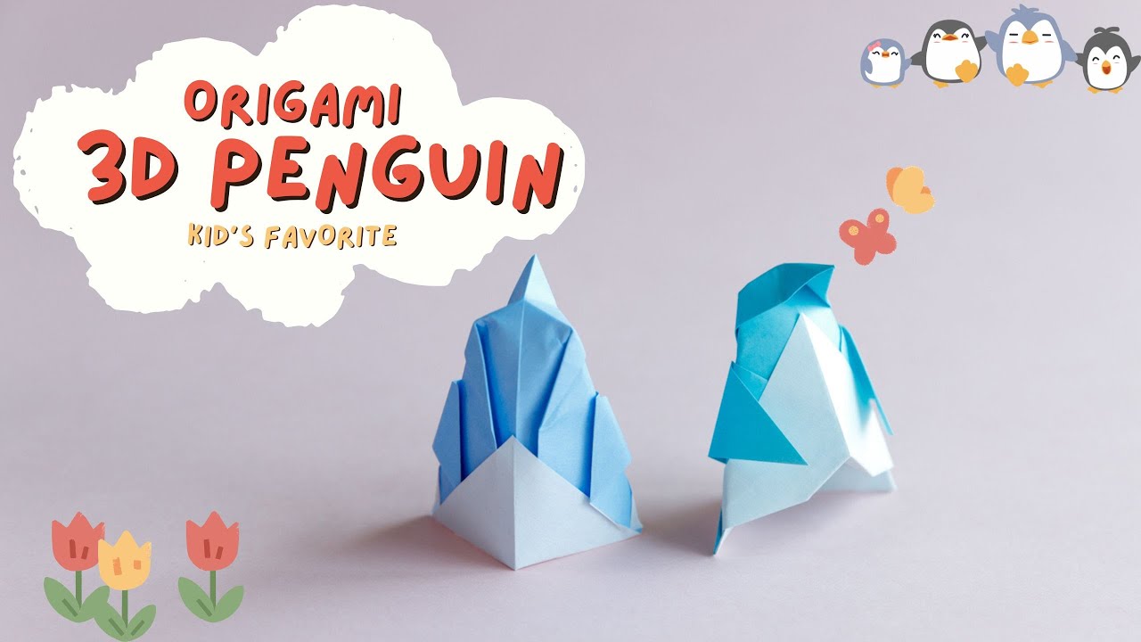 How to Make a Origami 3D Penguin - YouTube