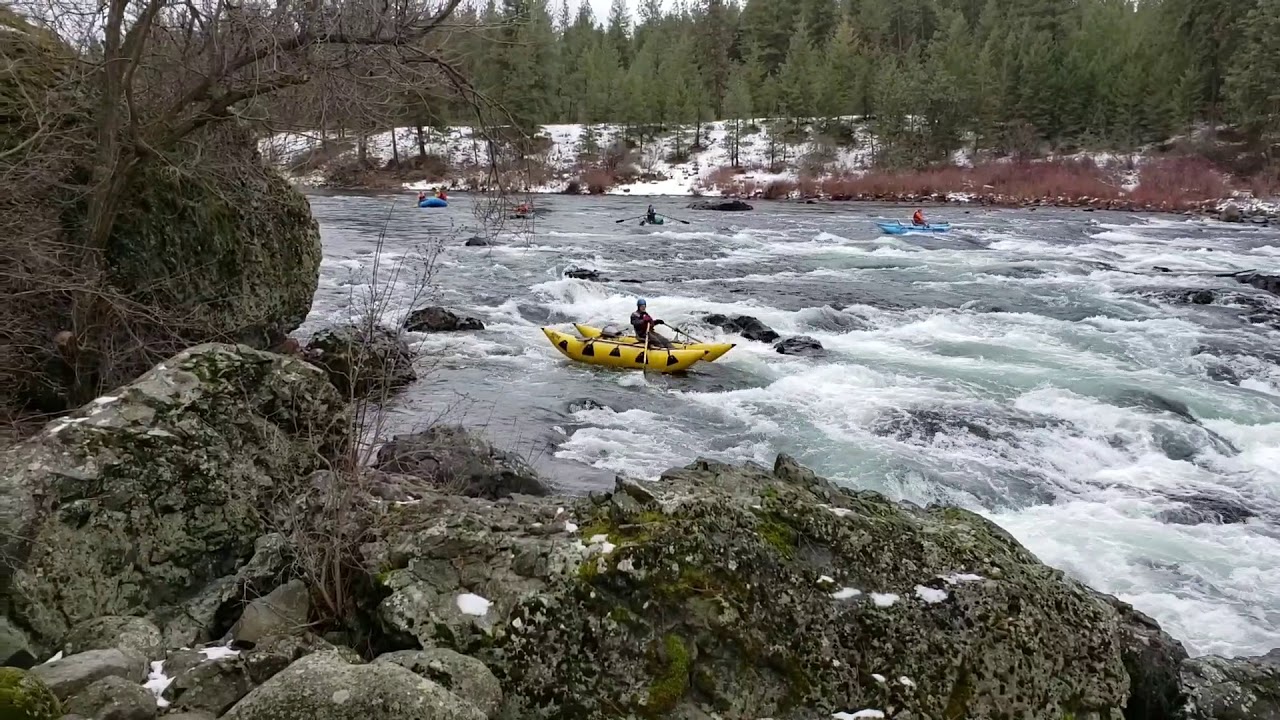 Devil's Toenail on the lower Spokane River, Spokane, WA 1/1/2020 - YouTube