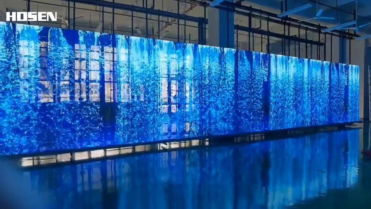Hosenlighting:P3.91 transparent outdoor waterproof led display (Ice ...