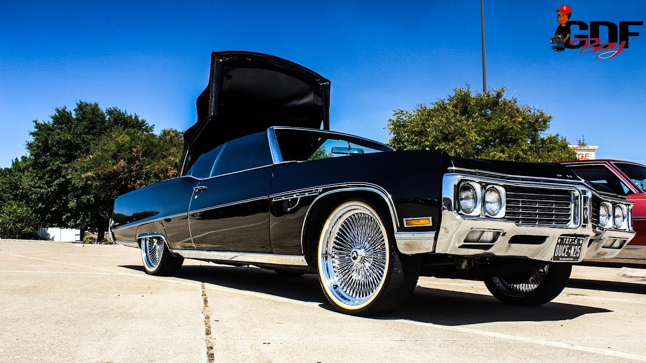 Buick Electra 225 Convertible on 22 Spokes and Vogues - YouTube