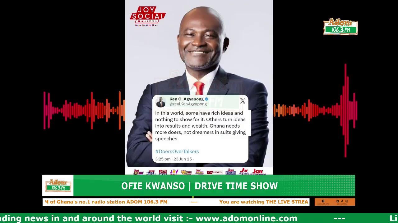 OFIE KWANSO | DRIVE TIME SHOW | Monday 23rd June 2025 - YouTube