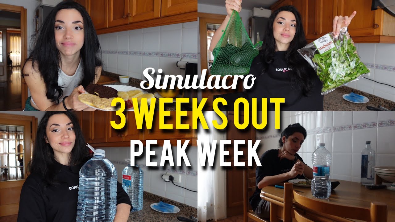 3 WEEKS OUT | Prueba PEAK WEEK | VLOG Descarga y carga - YouTube