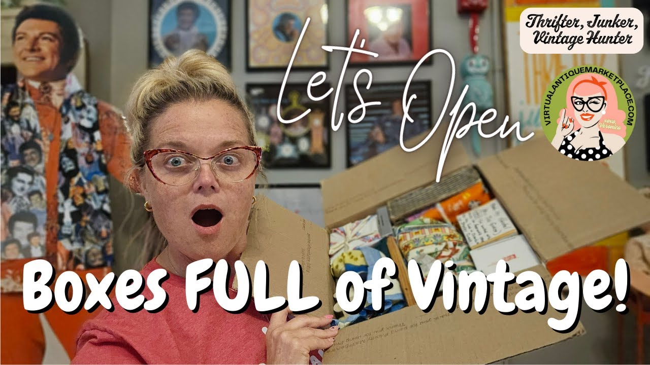 What Vintage Treasures Await? Unboxing Mystery Surprise Boxes! - YouTube