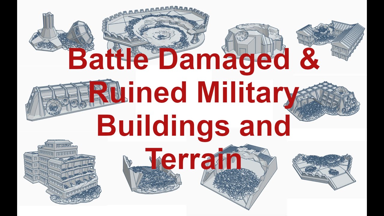 Battle Damaged Ruined Military Terrain Design Campaign Video - YouTube