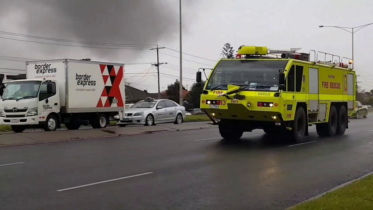 ARFF: aviation tender going to the 8th alarm on the 30/08/18 in ...