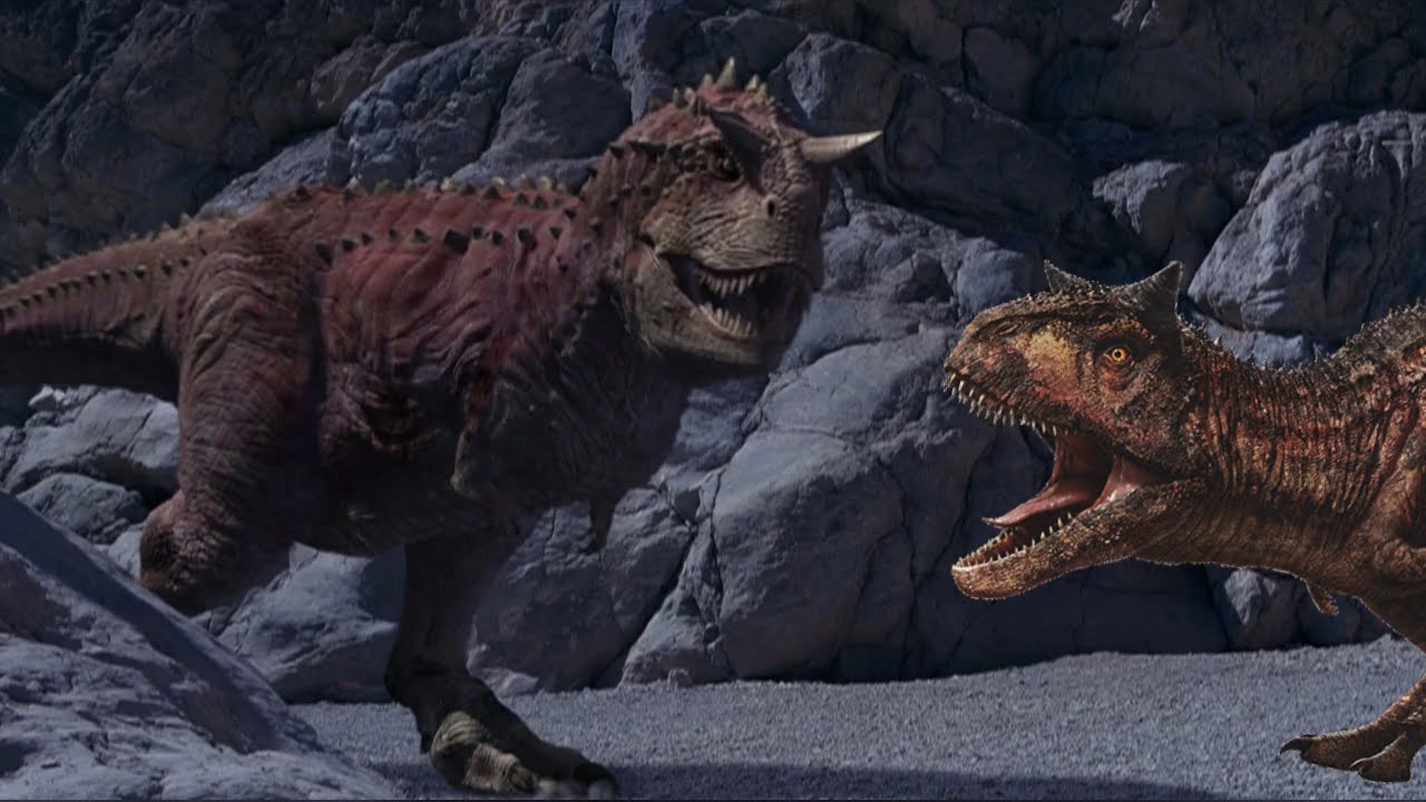 Original Carnotaurus Vs. Carnotaurus (Jurassic World) / Godzilla Attacks - YouTube