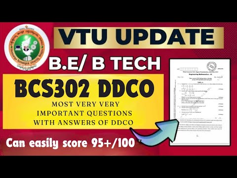 BCS302 DDCO Passing package Most Very very imp Ques with answers of ...