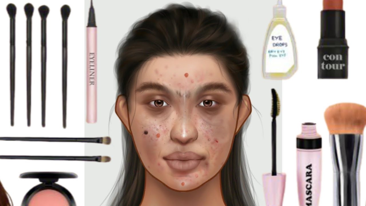 {ASMR} - Makeup asmr animation || Makeup transformation || Asmr makeup ...