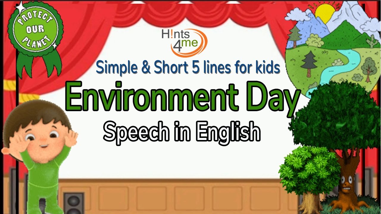 Environment Day Speech in English | Speech on Environment Day | 5 lines ...