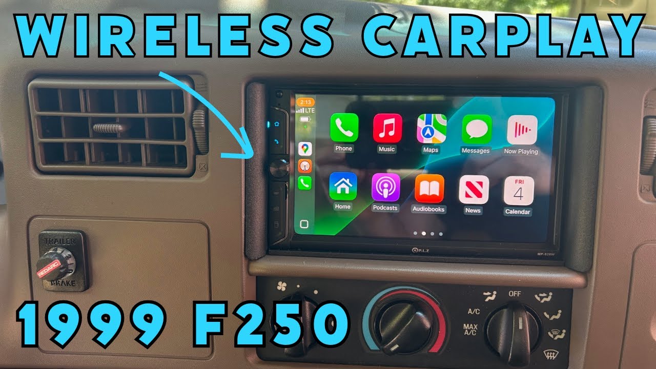 1999 F250 7" Radio Install - YouTube