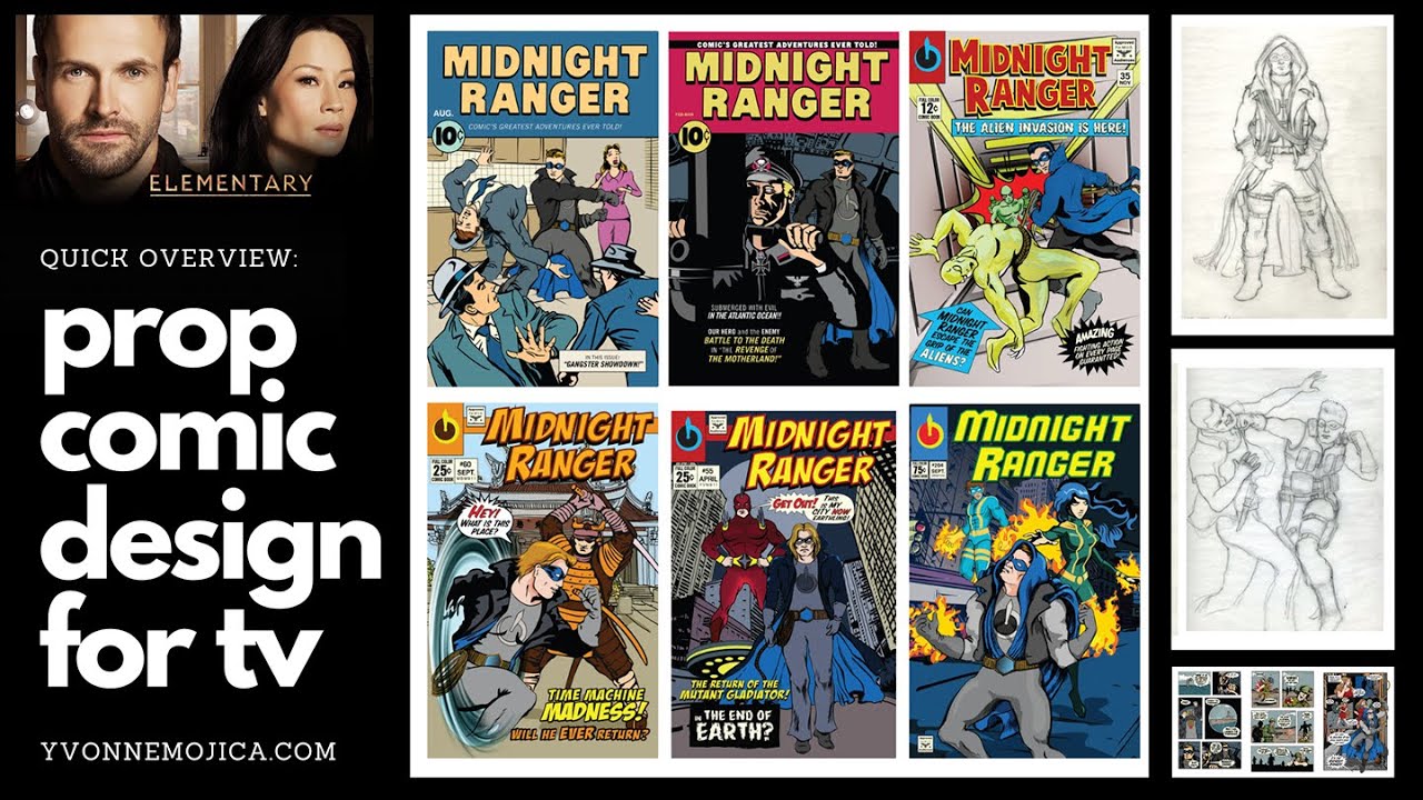 Designing Prop Comic Books for TV - YouTube