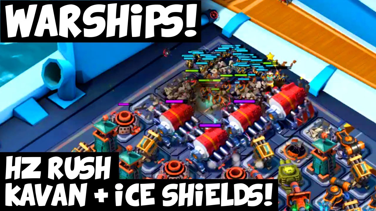 Warships! HZ Rush with Kavan + Ice Shields! Rank 22/23 - Tech Level ...