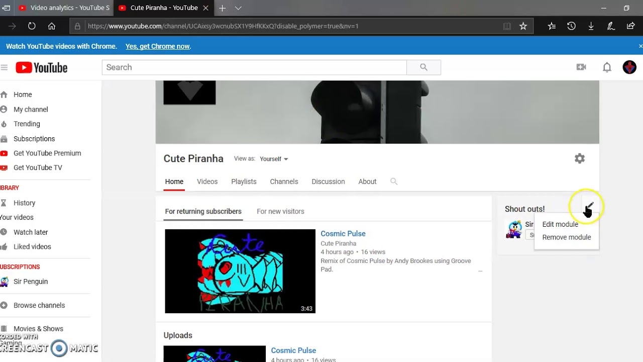 How to add shoutouts to ur channel. - YouTube