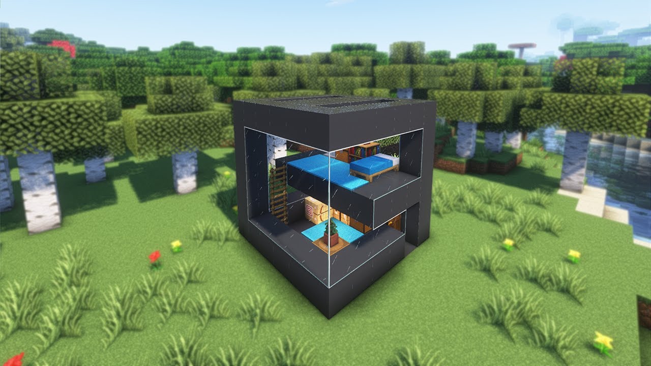 Minecraft | How to Build a Small Modern House 6x6 Minecraft House ...
