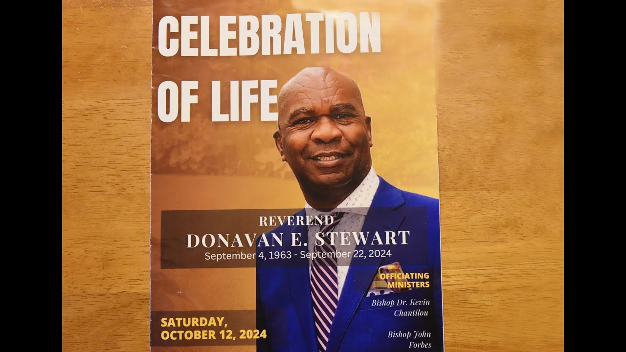 Celebration of Life Reverend Donavan E. Stewart, pictorial - YouTube