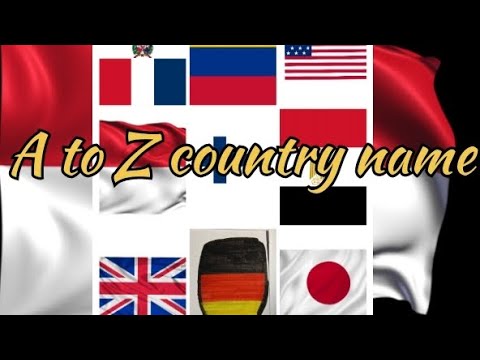 A to Z country names with their flags /Learn ABCD/ #sakshiartist #video ...