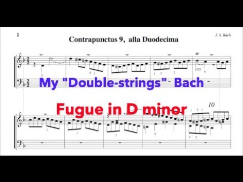 MY “DOUBLE-STRINGS" BACH : Fugue in D Minor (Mandolin ensemble) - YouTube