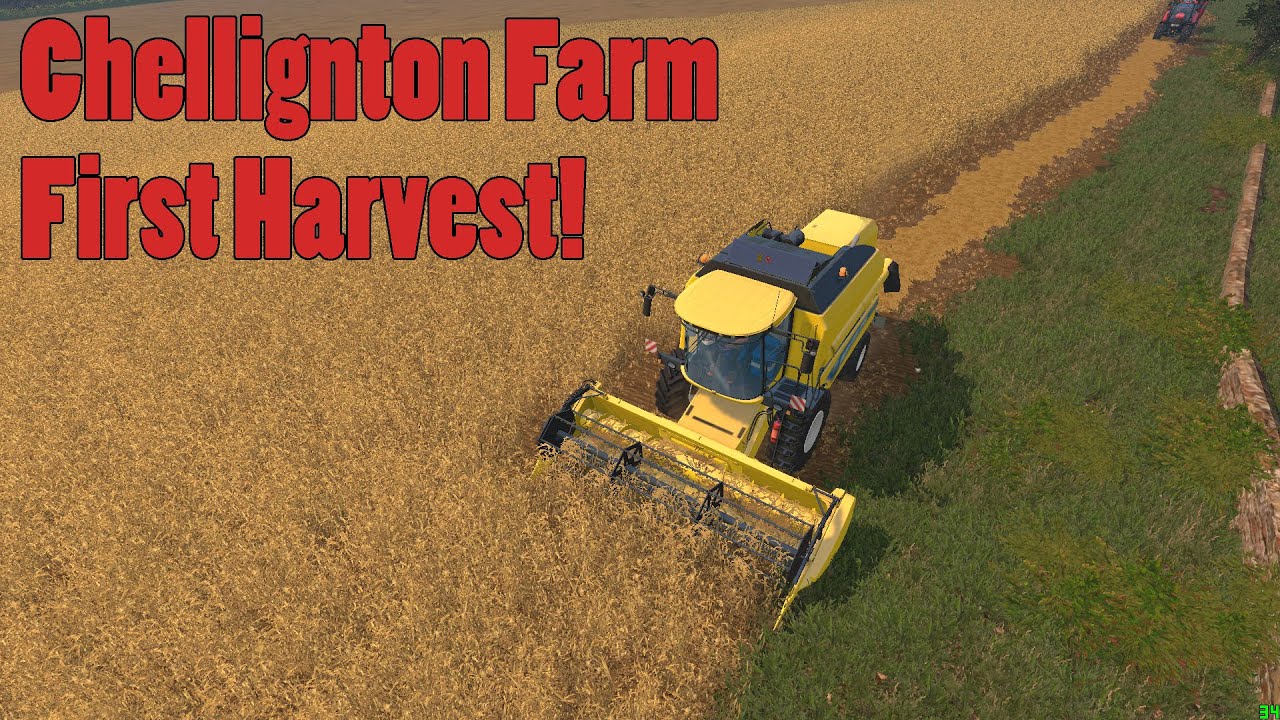 Farming Simulator 15-Chellington Farm- Harvesting - YouTube