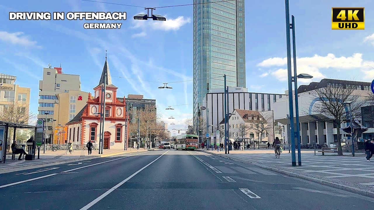 Driving in Offenbach am Main, Germany - 4K Video - Driving Tour - YouTube
