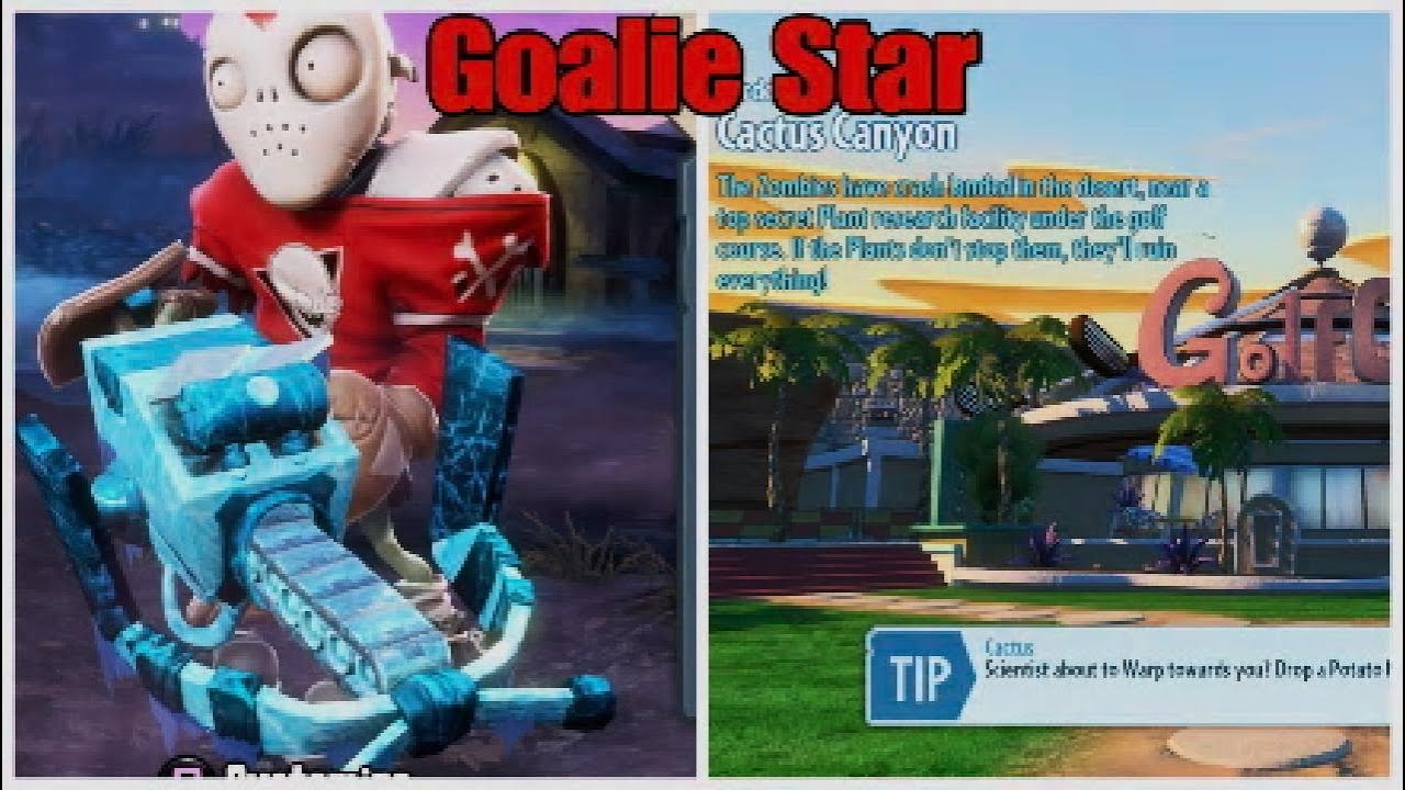 Plants vs Zombies Garden Warfare, Goalie Star, Cactus Canyon - YouTube