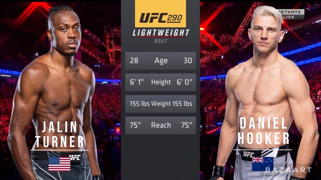 JALIN TURNER VS DAN HOOKER FULL FIGHT UFC 290 - YouTube