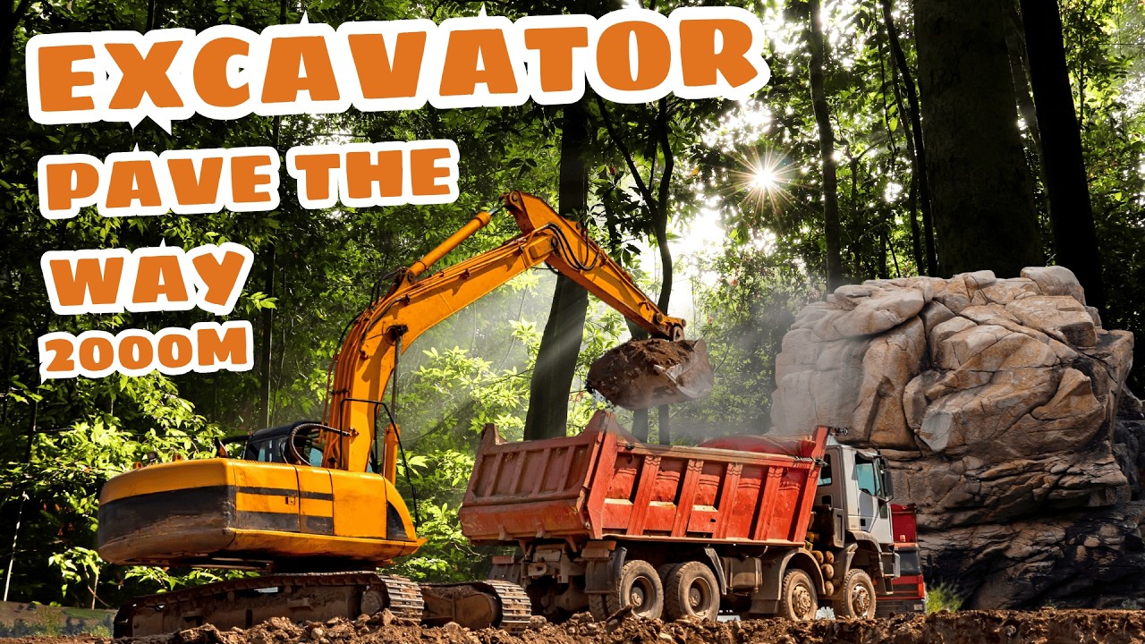 HOT 🔥 VOLVO Excavator working in the old forest – Building 2000M of ...