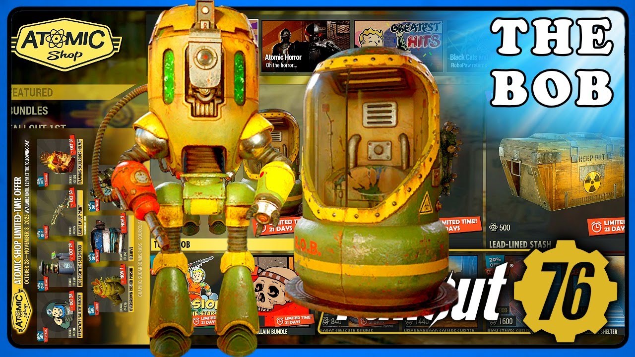 Fallout 76: New Collectron in Game Showcase. Atomic Shop Update: 28 ...