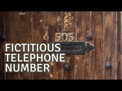 Fictitious telephone number