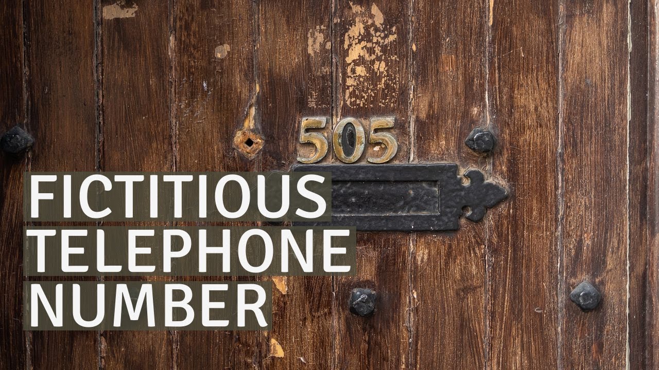 Fictitious telephone number - YouTube