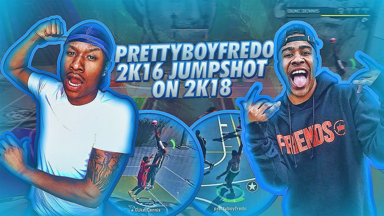 Using Prettyboyfredo NBA 2K16 Jumpshot On NBA 2K18! THIS JUMPSHOT IS SO ...