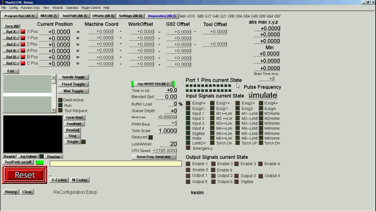 MACH3 OTOMATİK LİMİT VE HOME AYARLAMAK HOME VE LİMİT AYARLARI HOME AND ...