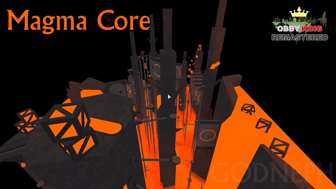 Magma Core {Roblox Obby King Remastered} - YouTube