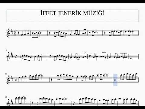 İFFET DİZİ MÜZİĞİ -KLARNET NOTALARI