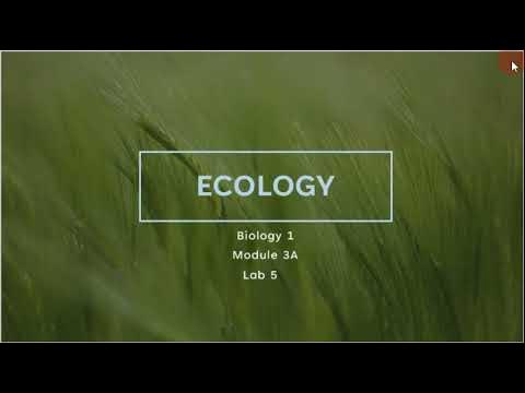 Biology Module 3A Ecology - YouTube