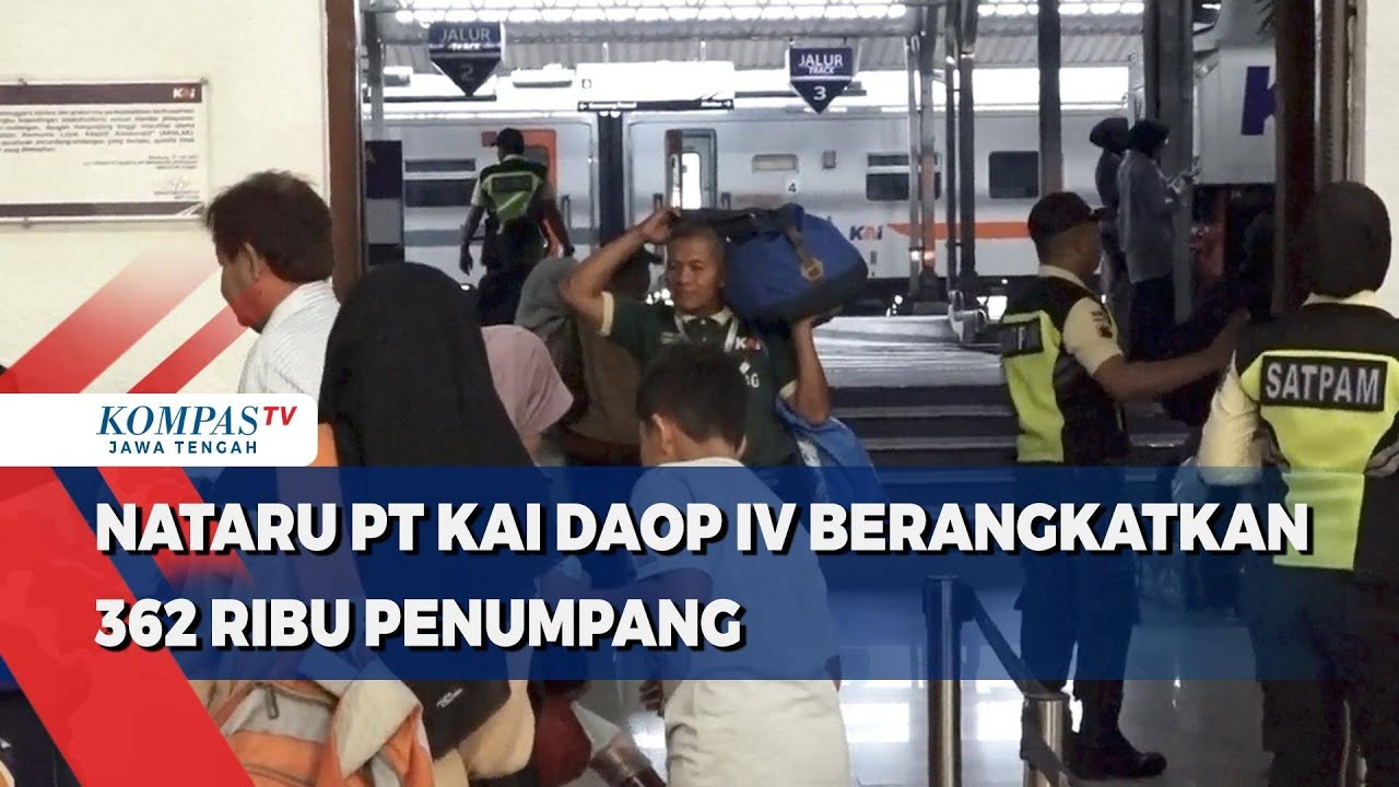Nataru PT KAI Daop IV Semarang Berangkatkan 362.000 Penumpang - YouTube
