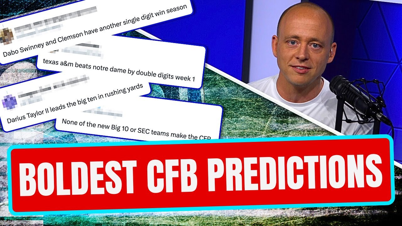 Josh Pate On BOLDEST College Football 2024 Predictions (Late Kick Cut ...