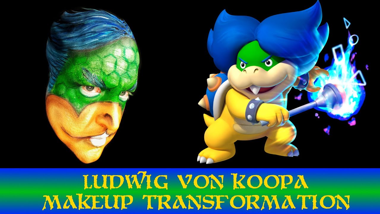 Ludwig von koopa (Super Mario Bros) cosplay makeup / facepaint ...