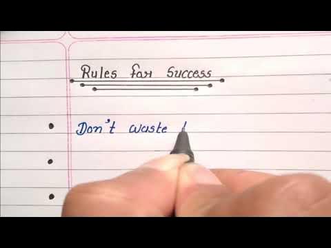 15 Rules For Success In Life | Rules For Success | Rules | Success | Money | Smart Handwriting ...