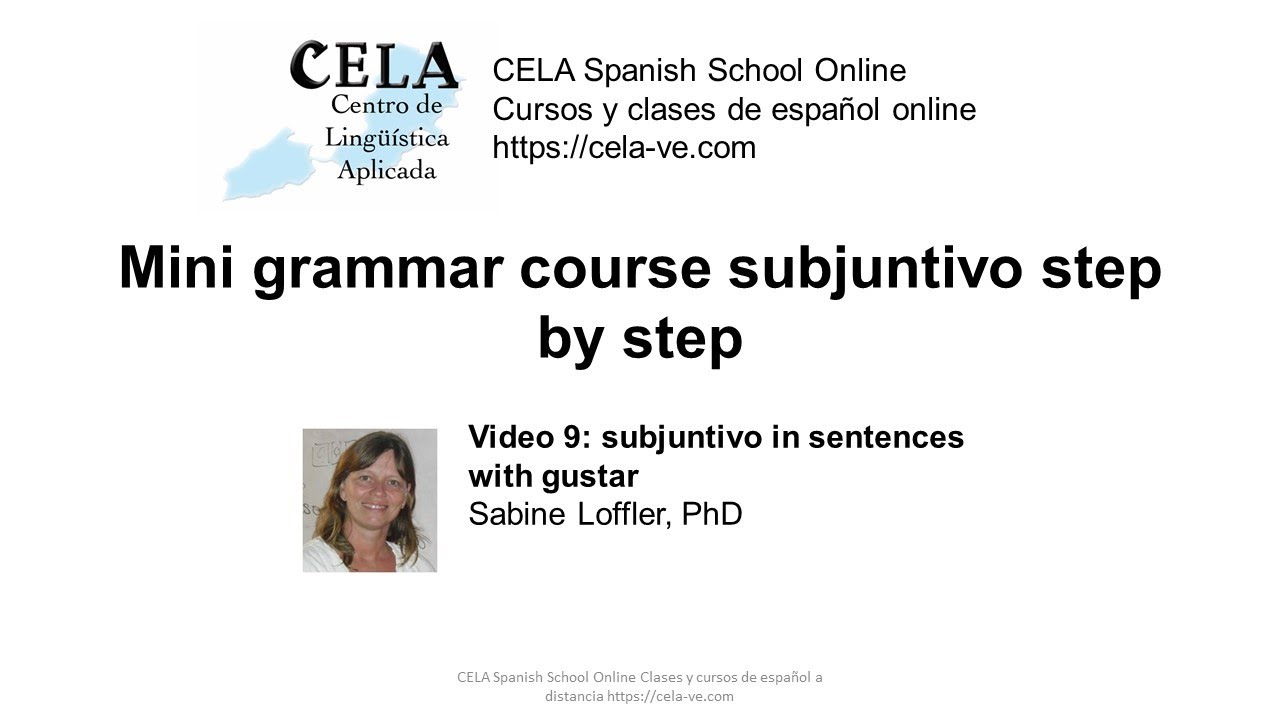 Spanish Subjuntivo in sentences with gustar - YouTube